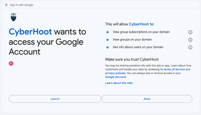 HowTo: How to Add Users via Google Workspace Sync - CyberHoot
